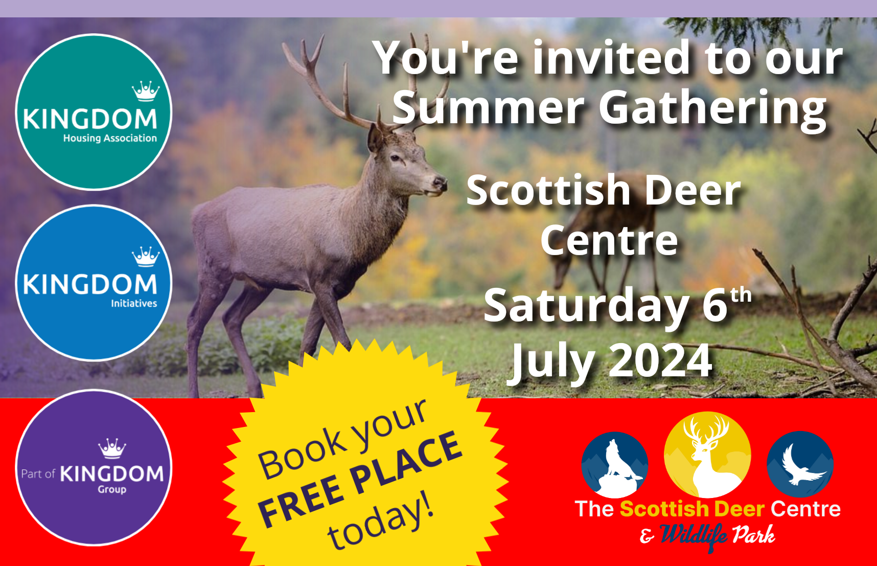 Summer Gathering - Scottish Deer Centre - Kingdom Housing | Kingdom HA ...